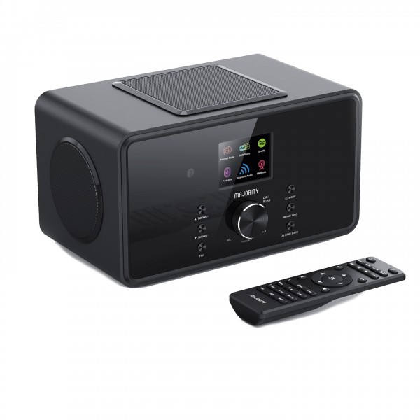 Majority Bard DAB Internet Radio with Bluetooth, Black at AV.com