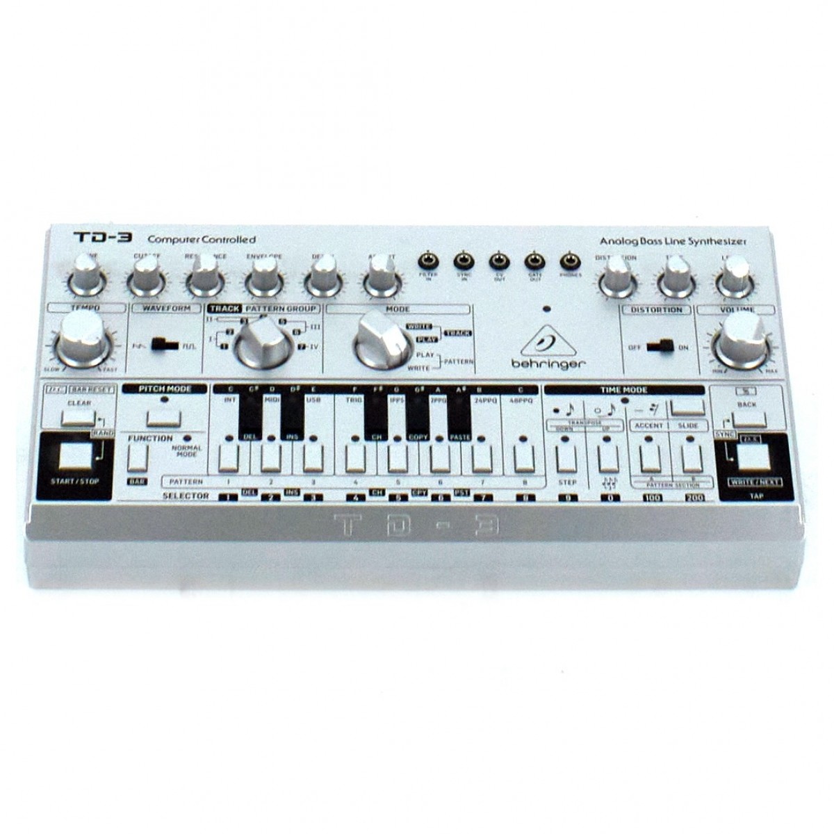 Behringer TD-3-SR Analog Bass Line Synthesizer, Silver - Secondhand at ...