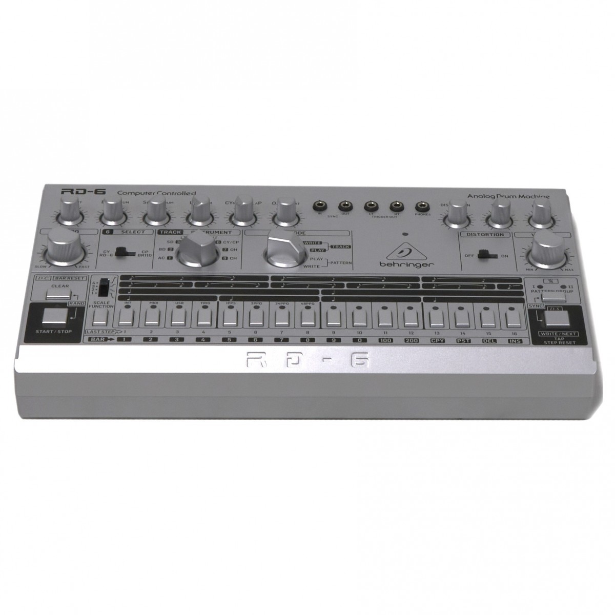 Behringer RD-6 Drum Machine, Silver - Secondhand na Gear4Music.com