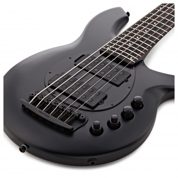 Music Man Bongo HH 6 String, Stealth Black at Gear4music