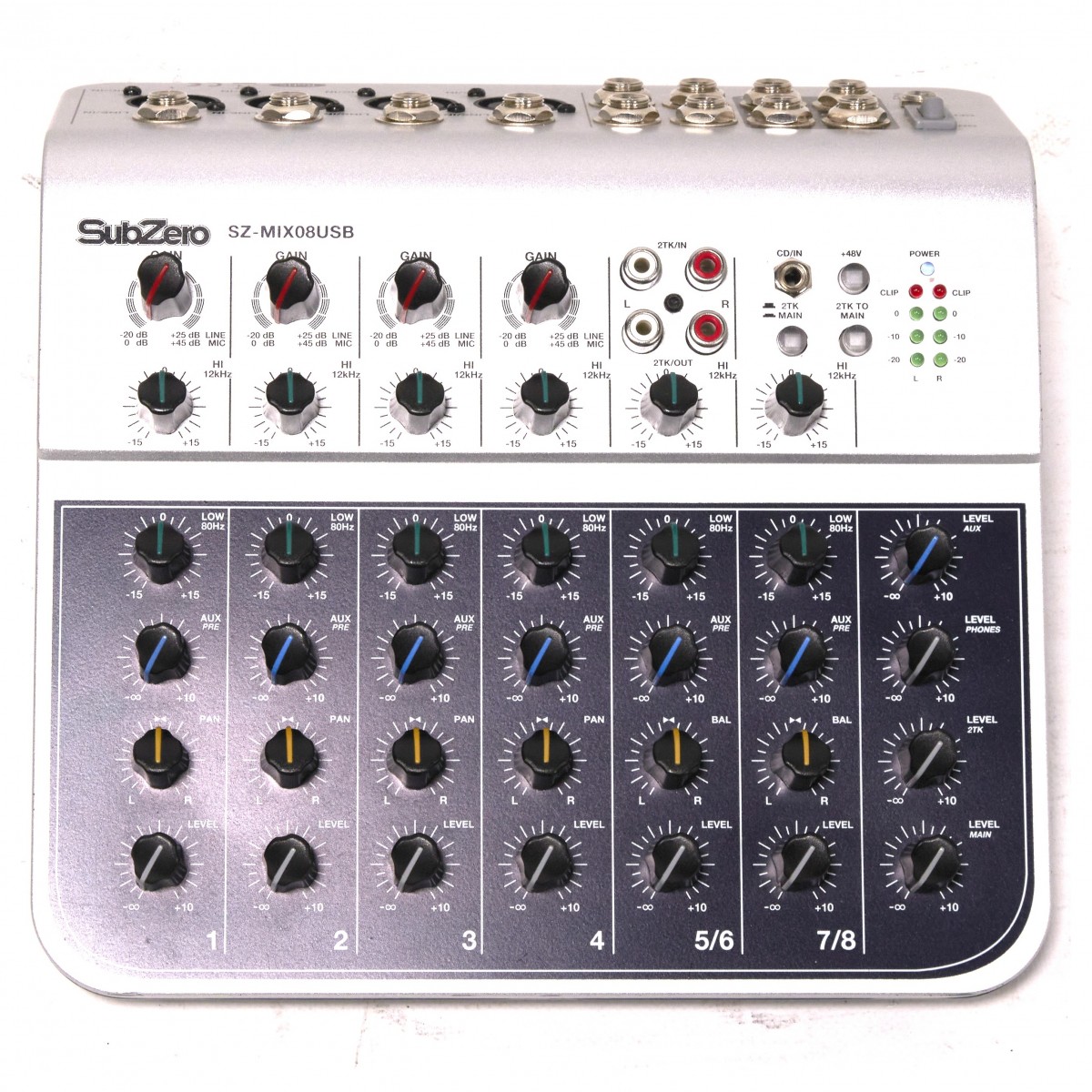 SubZero SZ-MIX08USB 8-Channel USB Mixer/Interface - Secondhand at ...