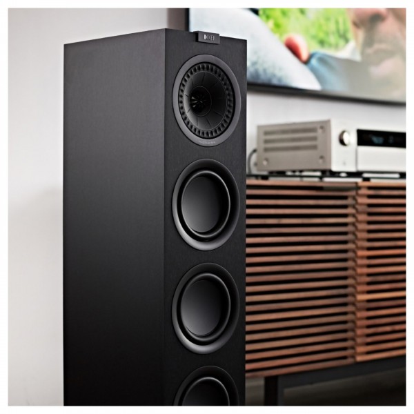 KEF Q550 Floorstanding Speakers (Single), Black at AV.com