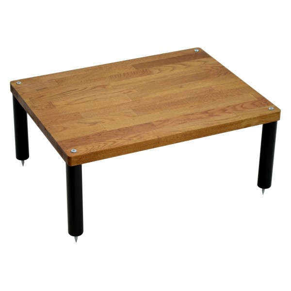 Atacama Apollo Hi-Fi Storm 6 Shelf 235mm, Silk Black/Dark Oak at AV.com