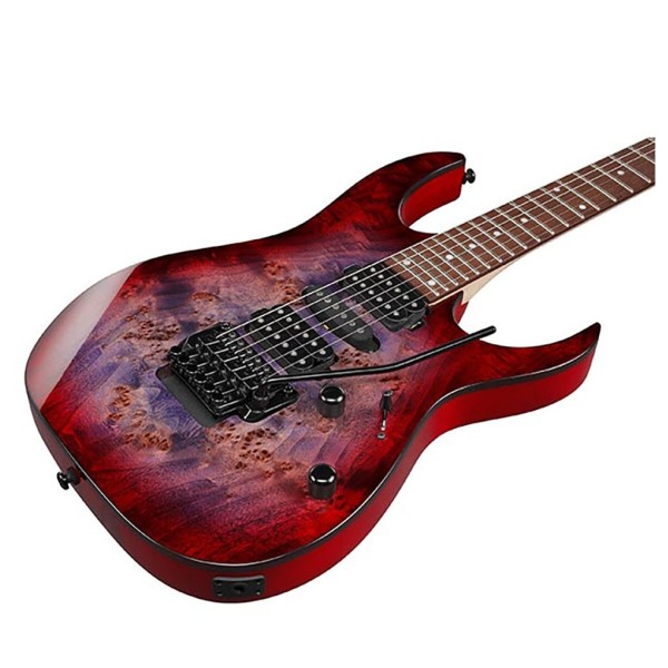 Ibanez RG470PB Poplar Burl, Red Eclipse Burst at Gear4music