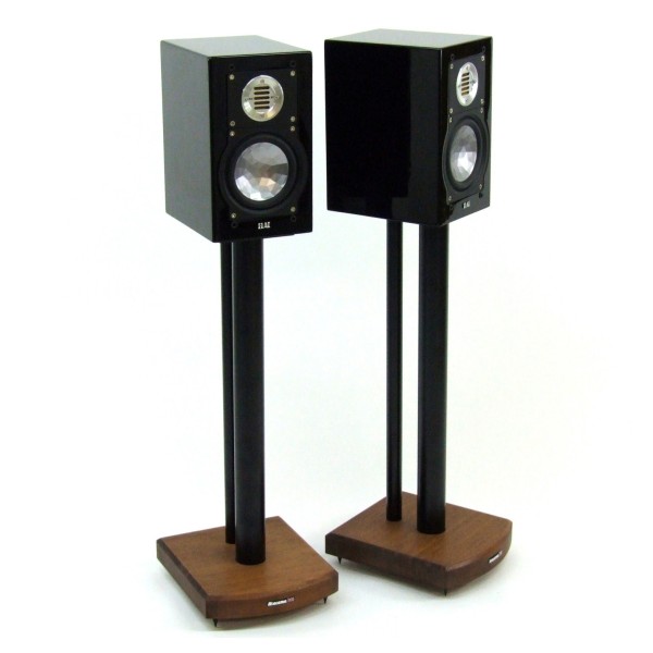 Atacama Moseco 6 Speaker Stands (Pair), Dark Bamboo / Satin Black at AV.com