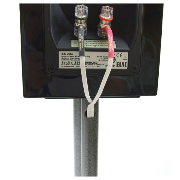 Atacama Moseco 6 Speaker Stands (Pair), Dark Bamboo / Satin Black at AV.com