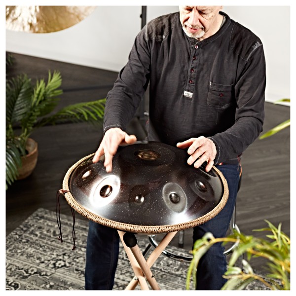 Gear4music Life Handpan 10 Notes D Kurd with Carrying Bag, Black ...