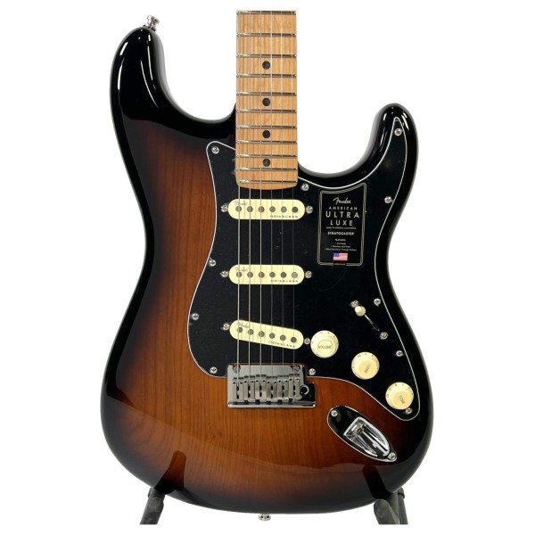 Fender American Ultra Luxe Stratocaster MN, 2-Tone Sunburst - Ex Demo ...