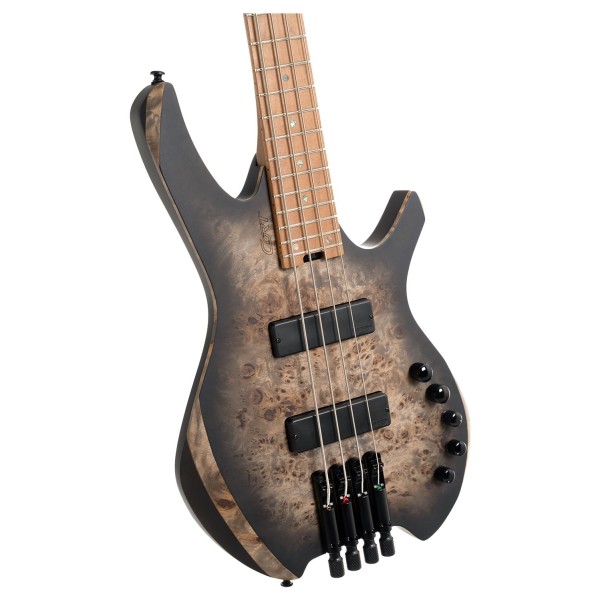 Cort Space 4 Headless Bass, Star Dust Black at Gear4music