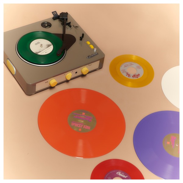 Gadhouse Brad MKII Record Player with Bluetooth, Grey at Gear4music