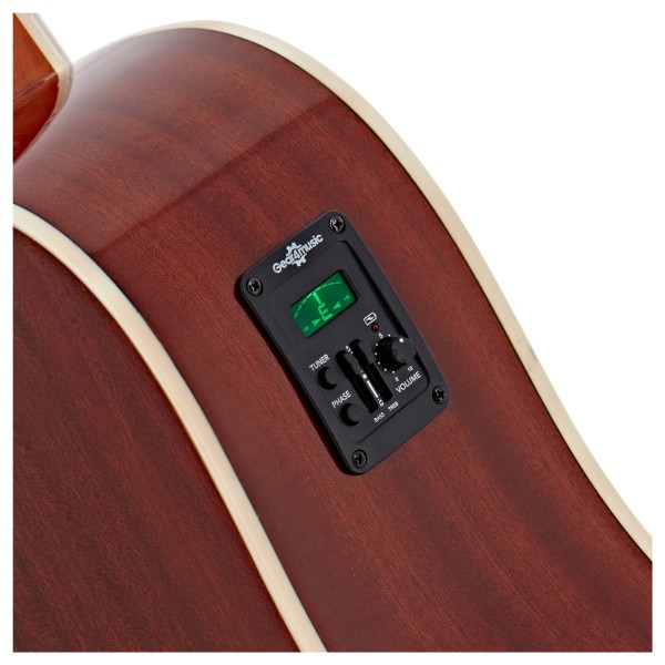 Dreadnought Cutaway Electro Acoustic Guitar by Gear4music, Natural ...