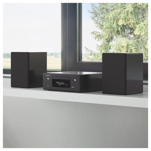 Denon CEOL RCD-N10 and SCN10 Hi-Fi Bundle, Black at AV.com
