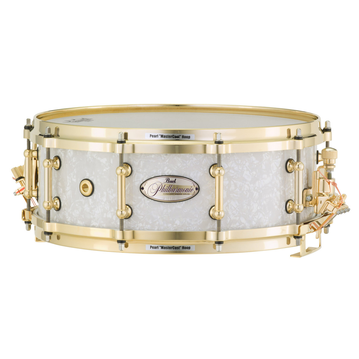 DISC Pearl Philharmonic 14"x5" Orchestral Snr Drm, White Marine Pearl ...