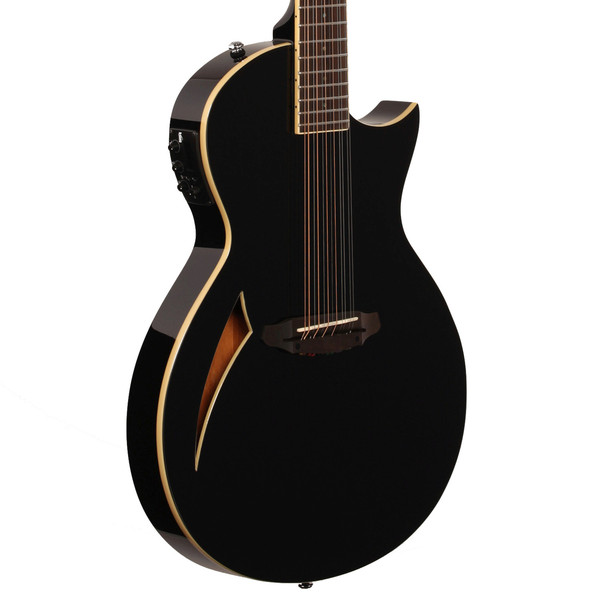DISC ESP LTD TL-12 12-String Electro-Acoustic Guitar, Black at Gear4music