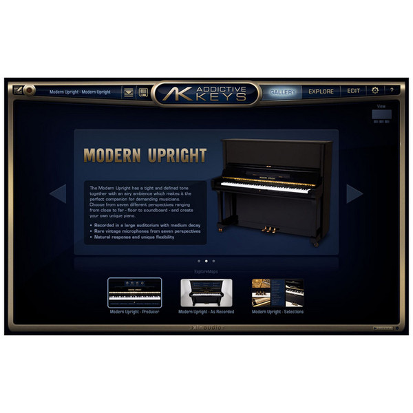XLN Audio Addictive Keys Software - Box Open at Gear4music