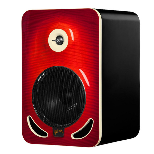 DISC Gibson Les Paul LP8 Reference Monitors, Cherry (Pair) at Gear4music