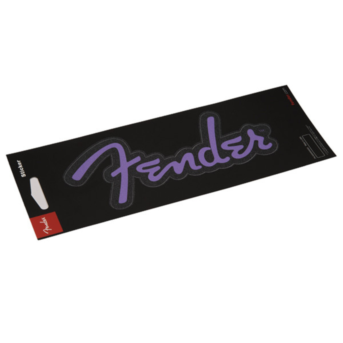 Fender Logo Sticker Purple Glitter na Gear4Music.com