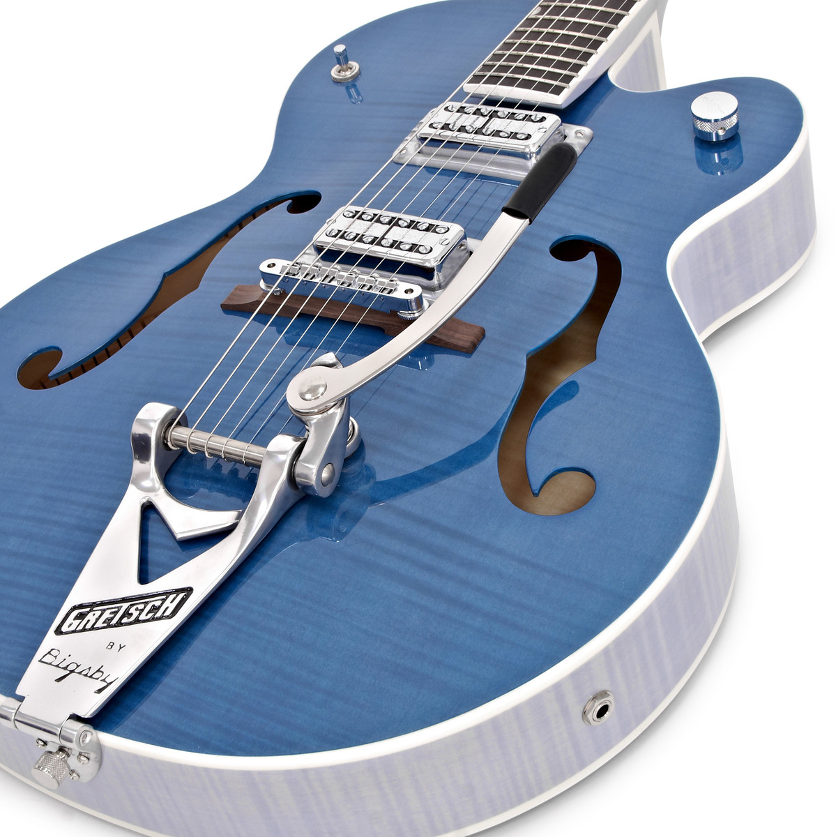 DISC Gretsch G6120SH Brian Setzer Hot Rod, Harbor Blue 2-Tone at Gear4music