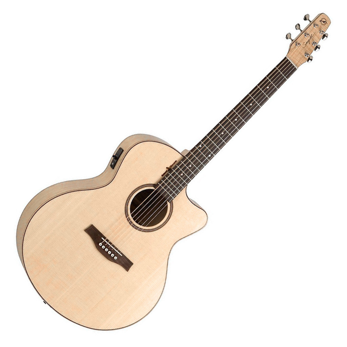 DISCO Seagull elementos Jumbo Electro acústico, corazón de cerezo ...