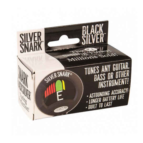 Snark SIL1 Silver Snark 2 Clip-On Tuner, Black at Gear4music