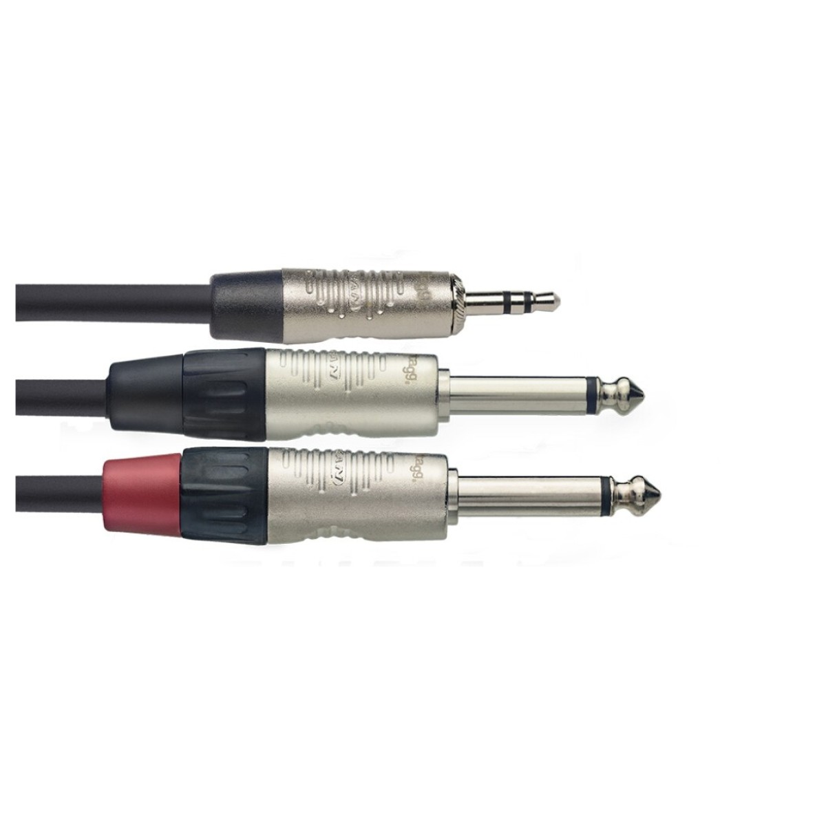 Stagg NYC Stereo Mini Jack to Dual Mono Jack Cable, 3m/10ft NYC3/MPS2PR ...
