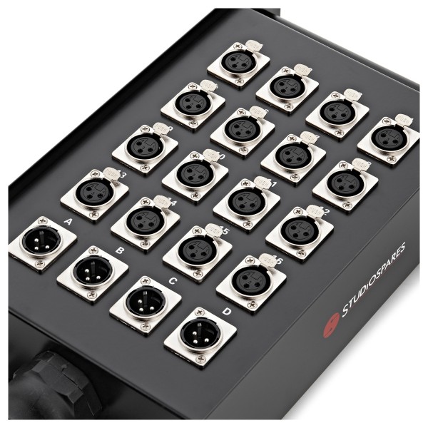 Studiospares 16/4 XLR Stage Box & Snake, 10m at Gear4music