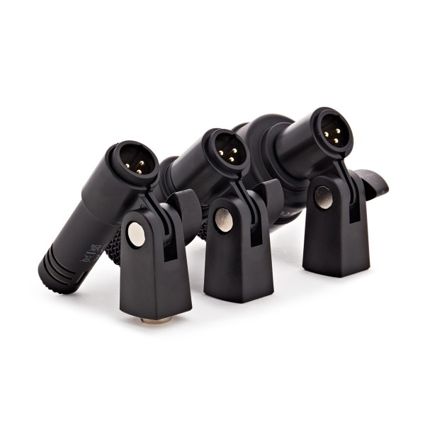 SubZero Complete 5 Piece Drum Microphone Pack with Stands & Cables at ...