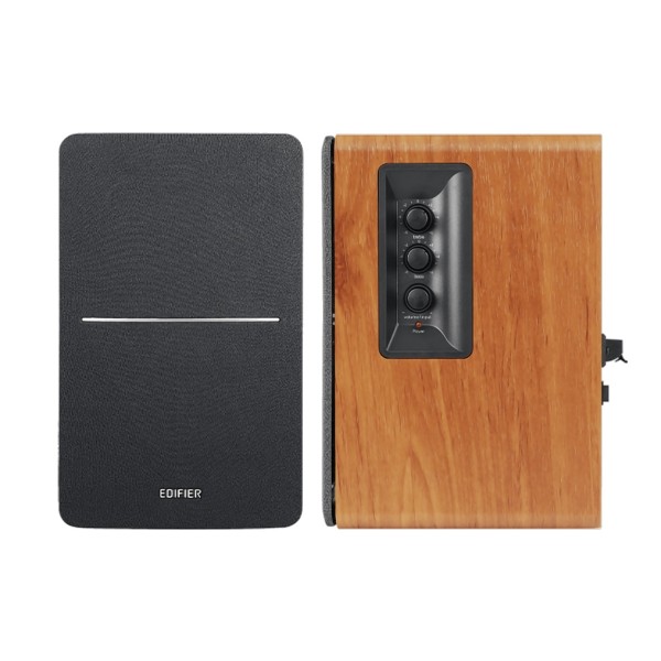 Edifier R1280DB Active Bluetooth Bookshelf Speakers (Pair), Brown at AV.com