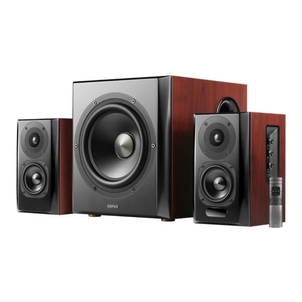 Edifier S350DB 2.1 Active Bluetooth Multimedia Speaker System, Brown ...