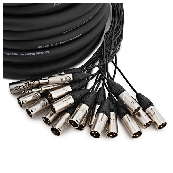 Studiospares 16 XLR/4 Jack Stage Box & Snake, 15m | Gear4music