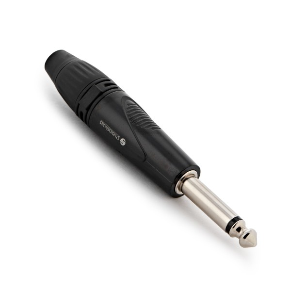 Studiospares Precision Pro Mono 6.35mm Jack Connector, 5 Pack at Gear4music