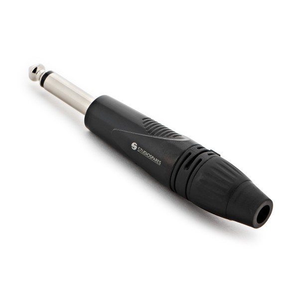 Studiospares Precision Pro Mono 6.35mm Jack Connector, 5 Pack at Gear4music