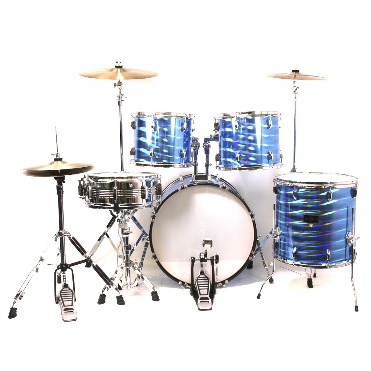 BDK-1 Full Size Starter Drum Kit by Gear4music, Blue - Secondhand at ...