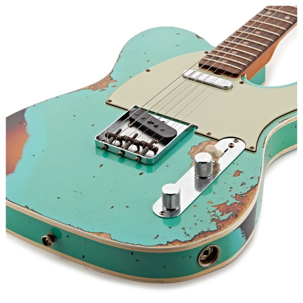 Fender Custom Shop LTD '60 Telecaster Custom Heavy Relic, Aged Seafoam Green Over 3-colour ...
