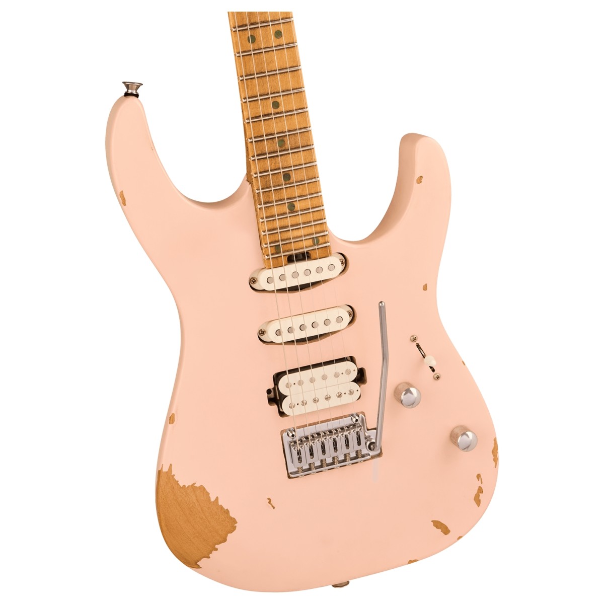 Charvel Pro-Mod Signature Rick Graham DK24 2PT CM, Worn Shell Pink at ...