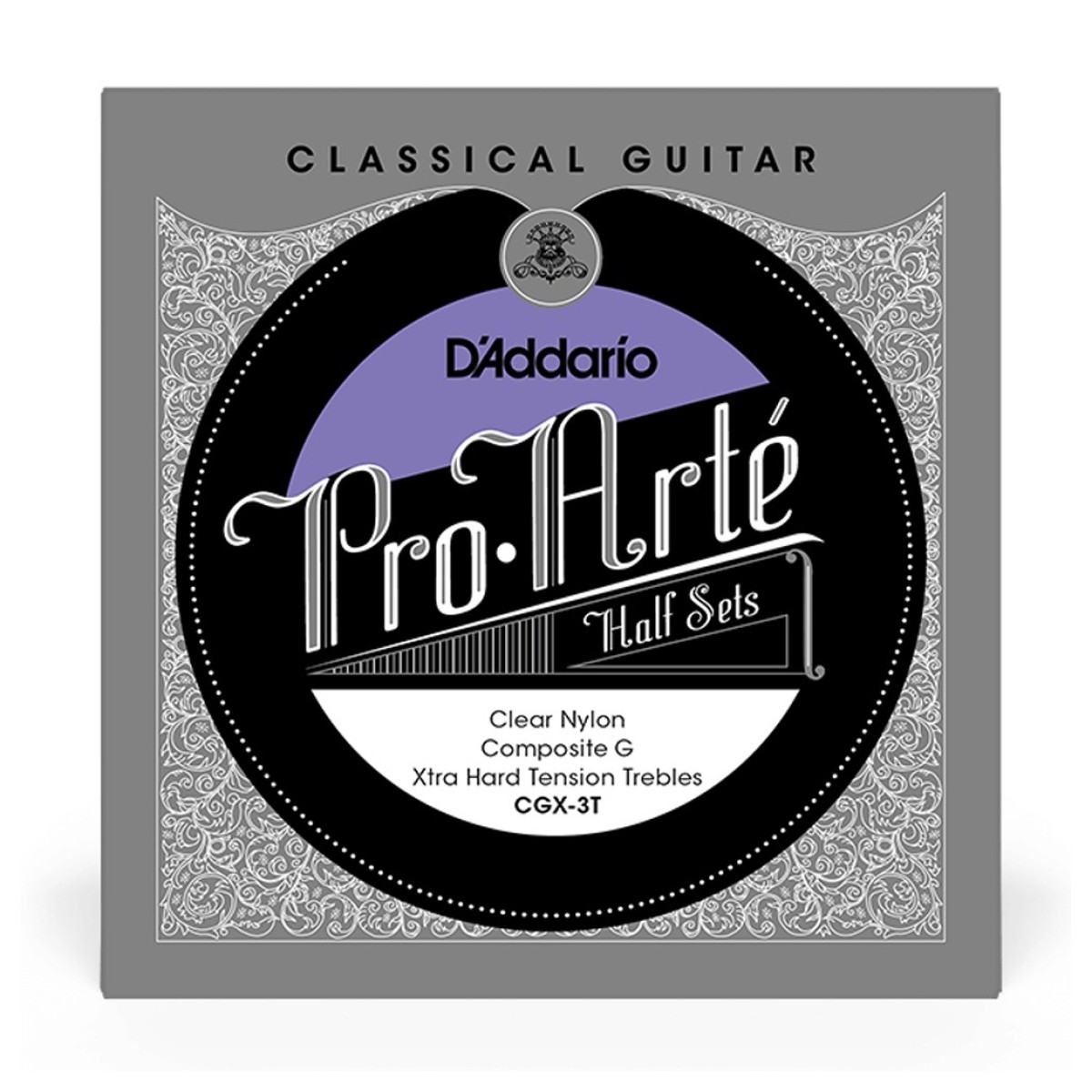 D'Addario CGX-3T Pro-Arte Clear Nylon With Composite G Treble Half Set ...