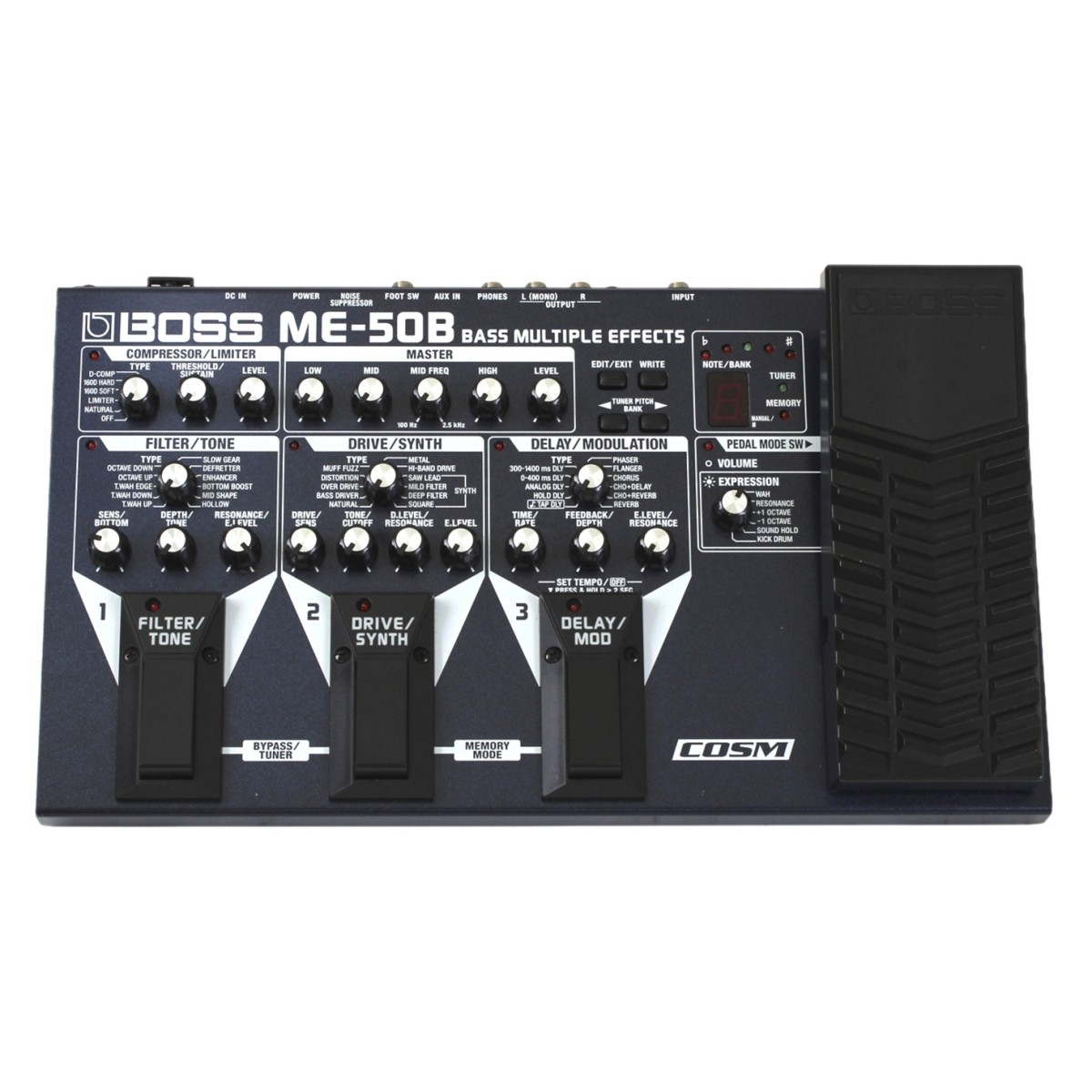 Boss ME-50B Bass Effects Processor - Secondhand | Gear4music