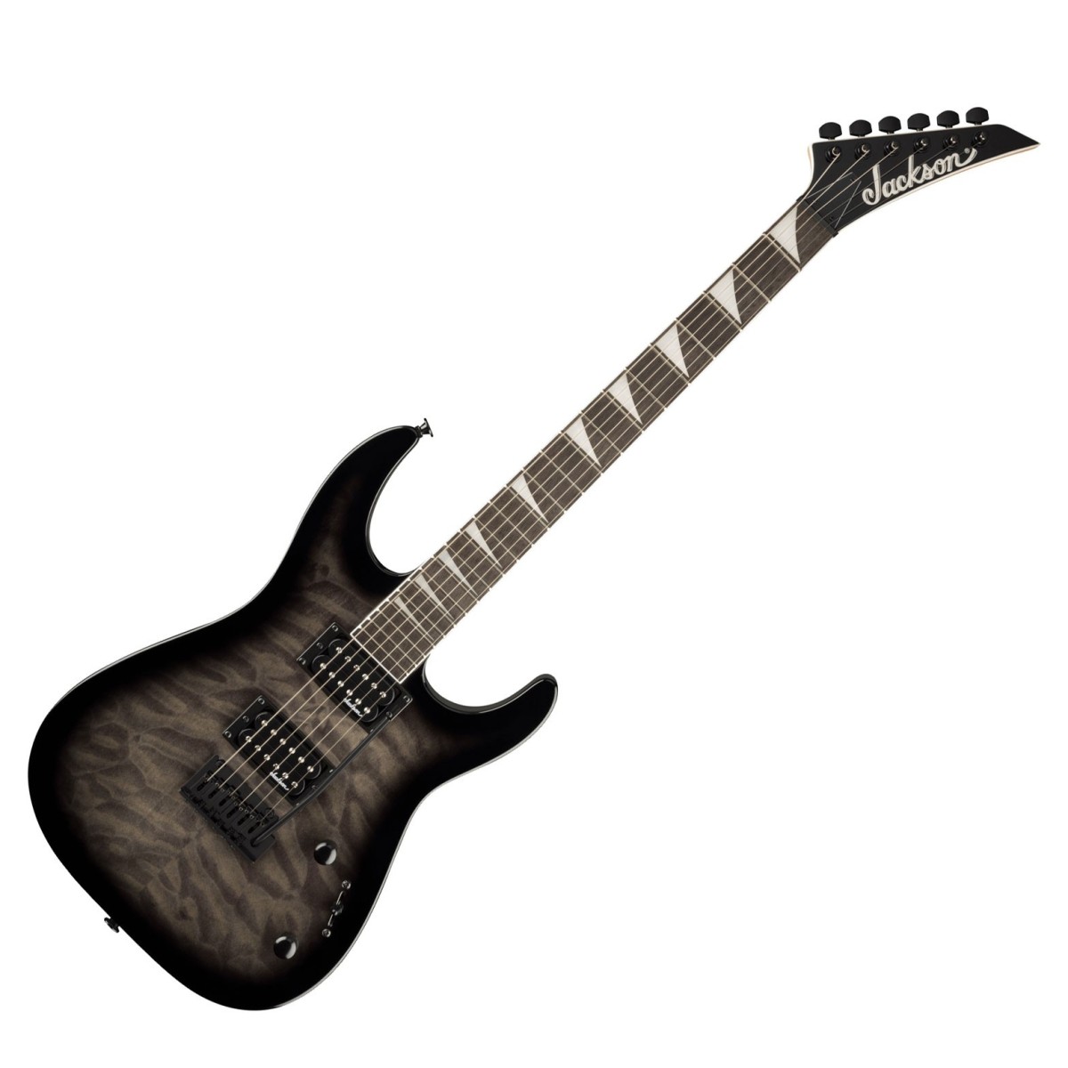 Jackson JS Series Dinky JS20 DKQ 2PT, Transparent Black Burst - Ex Demo ...