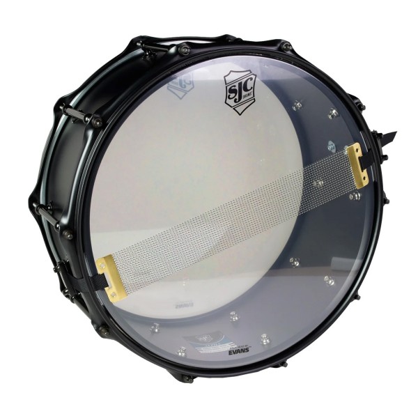 SJC Alpha Black Steel 14 x 6.5'' Snare Drum at Gear4music