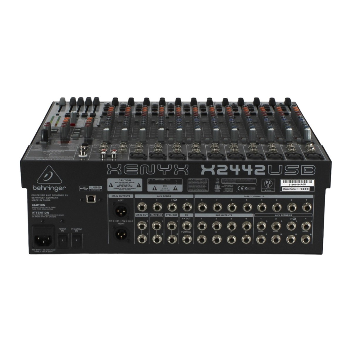 Behringer XENYX X2442USB 24 Channel Analog Mixer - Secondhand at Gear4music