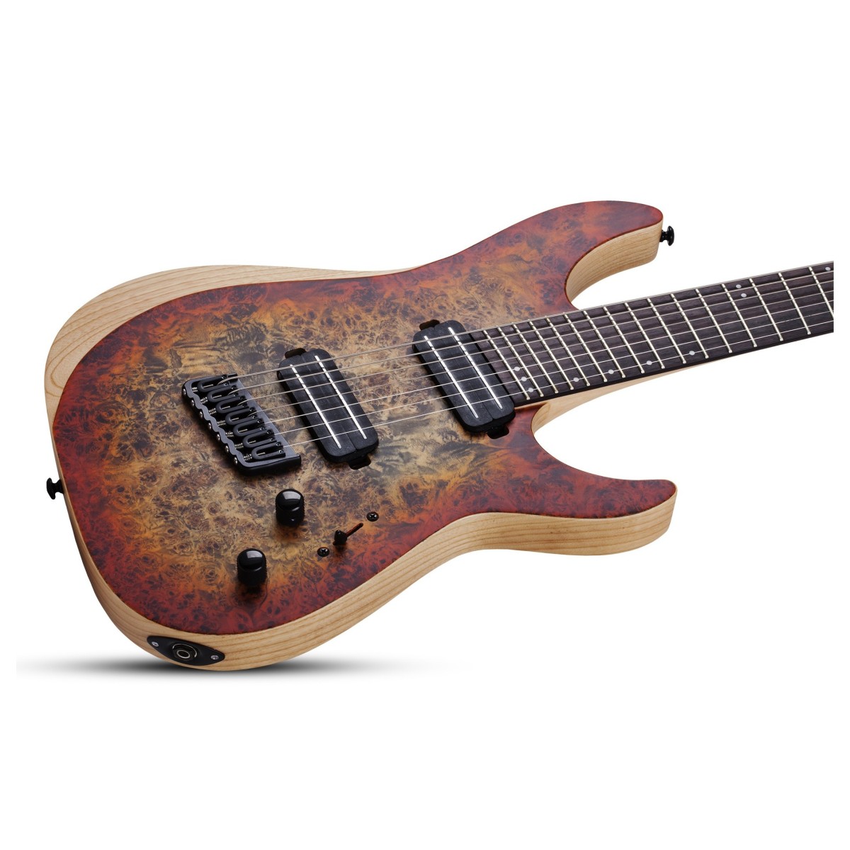 Schecter Reaper-7 Multiscale, Satin Inferno Burst - Ex Demo at Gear4music