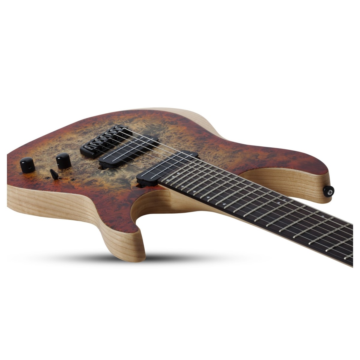 Schecter Reaper-7 Multiscale, Satin Inferno Burst - Ex Demo at Gear4music
