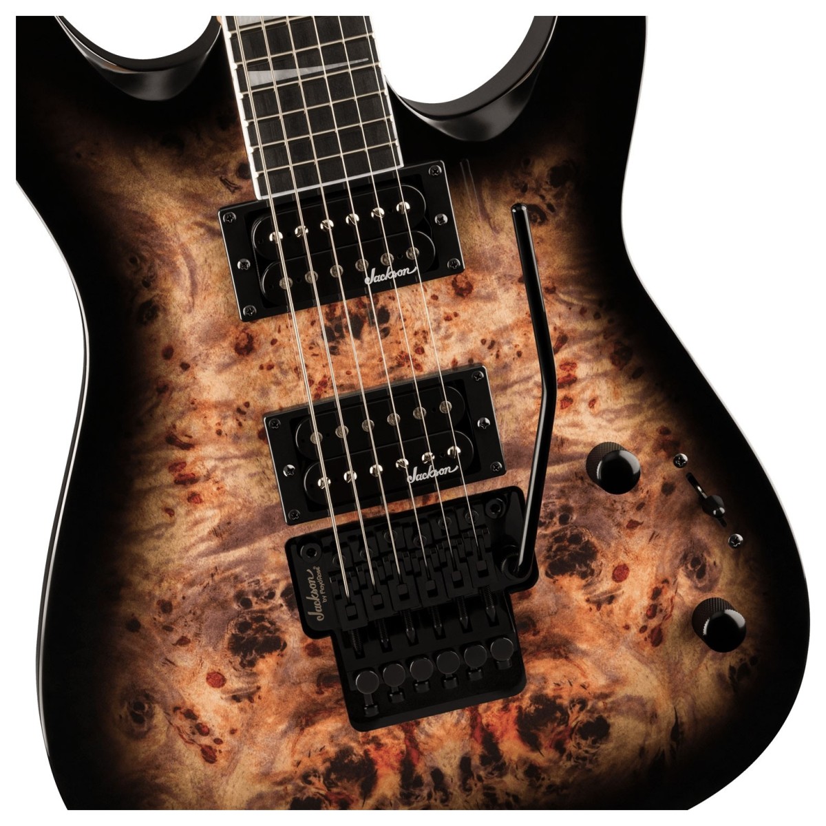 Jackson JS Series Dinky JS32 DKAP, Transparent Black Burst - Ex Demo at ...