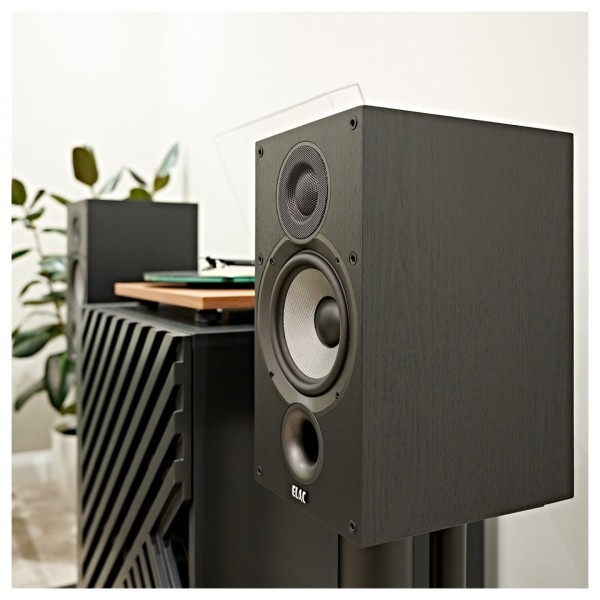 ELAC Debut B6.2 Black Ash Vinyl Bookshelf Speaker (Pair) - Nearly New ...