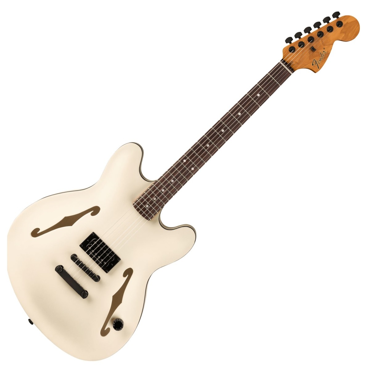 Fender Tom DeLonge Starcaster, RW Satin Olympic White - Ex Demo at ...