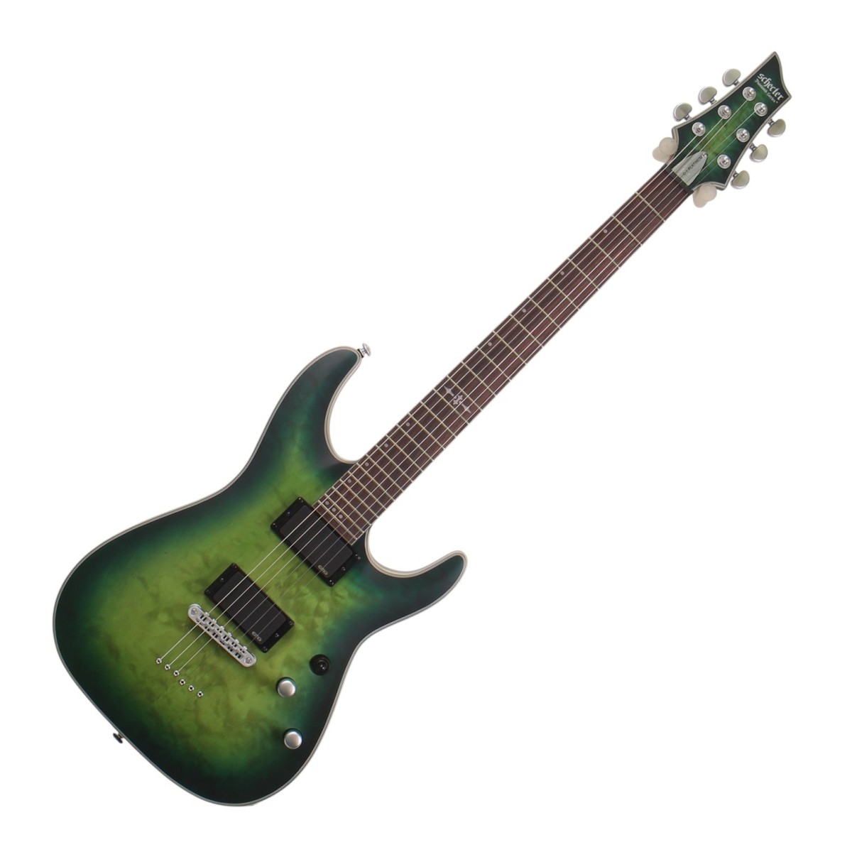 Schecter C-1 Platinum, Satin Green Burst - Ex Demo at Gear4music