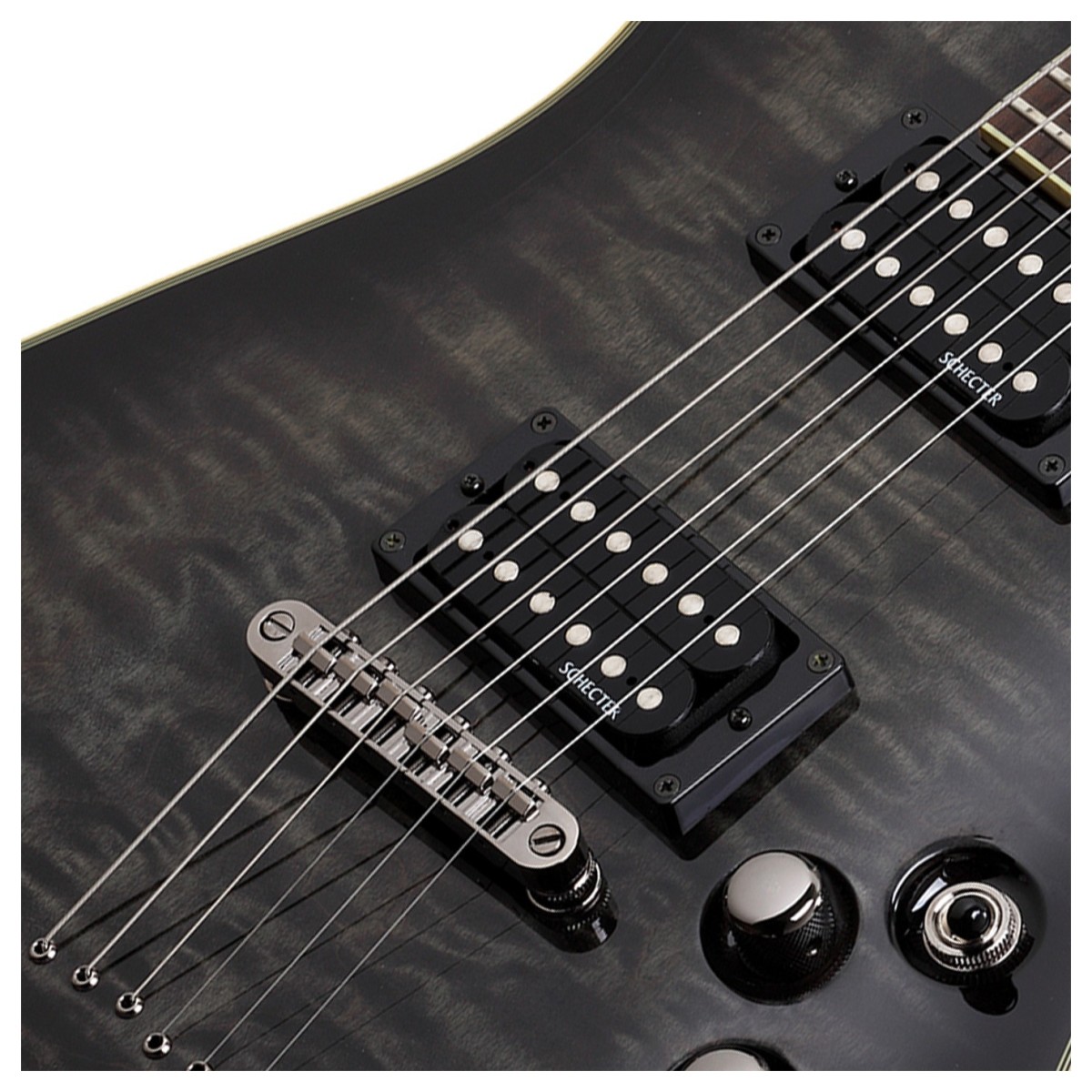 Schecter Omen Extreme-6 Electric Guitar, See Thru Black - Ex Demo ...