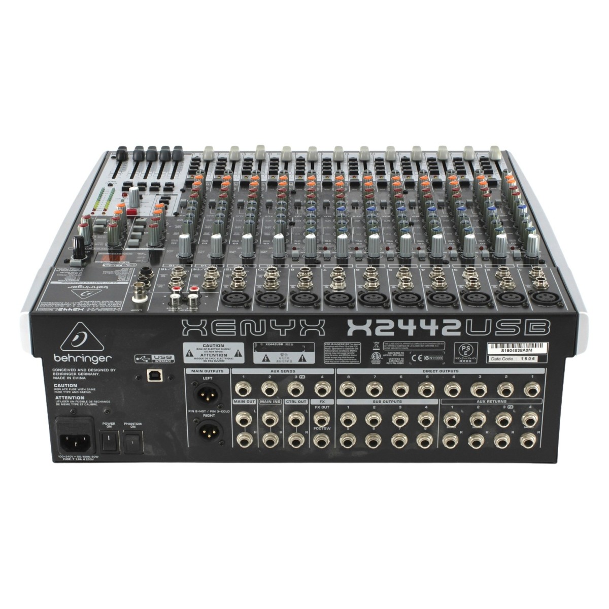 Behringer XENYX X2442USB 24 Channel Analog Mixer - Secondhand at Gear4music