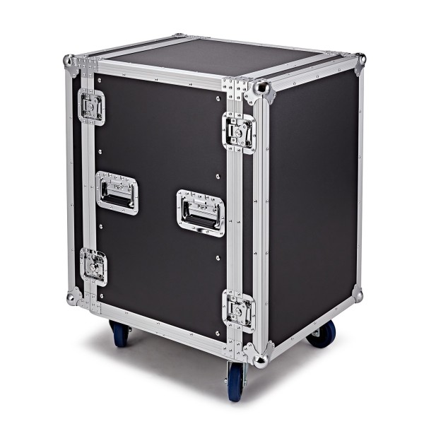 Trojan Pro 16U Heavy-Duty Wheeled Rack Flight Case at Gear4music