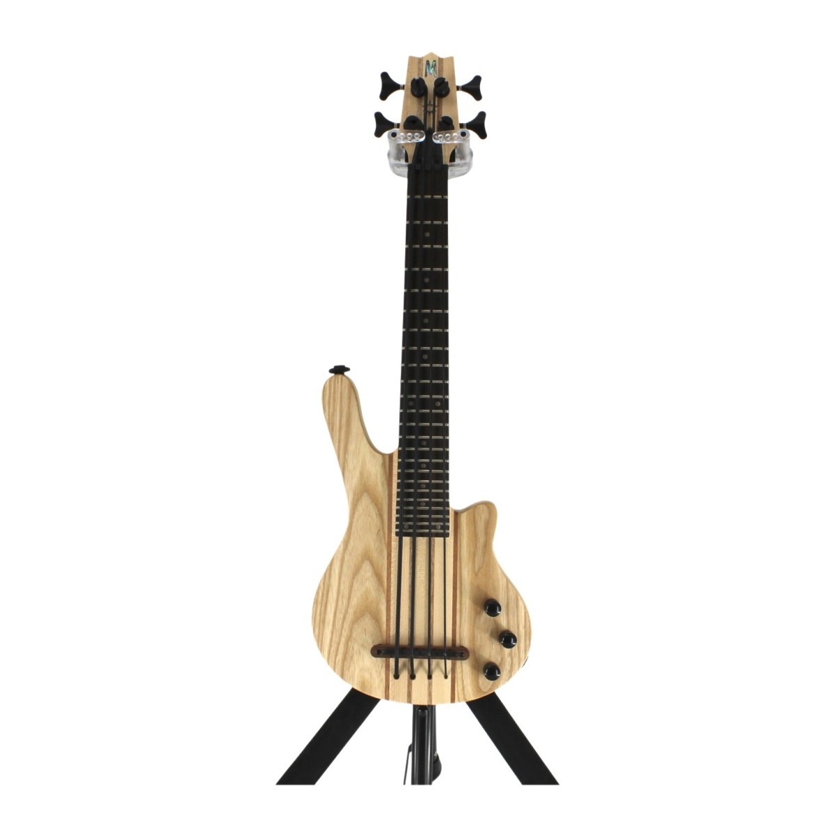 Mahalo Solid Electric Bass Ukulele, Natural - Secondhand at Gear4music